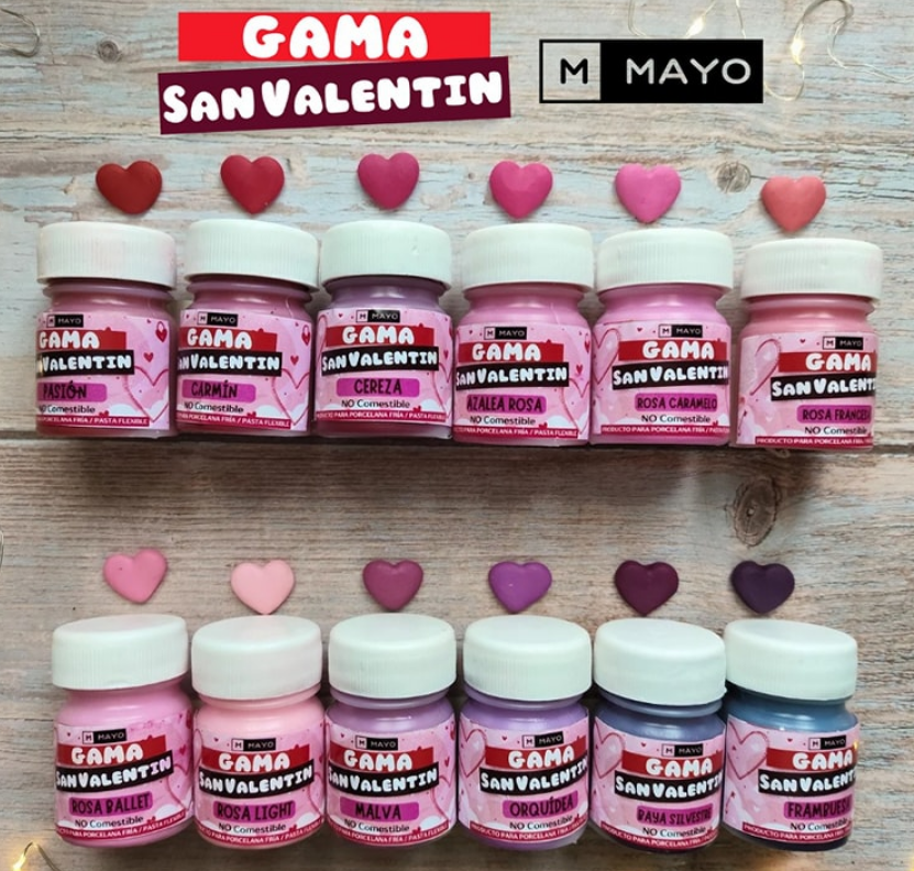 Gama Pigmentos San Valentin 12 Colores Super concentrados – Coquina's ...